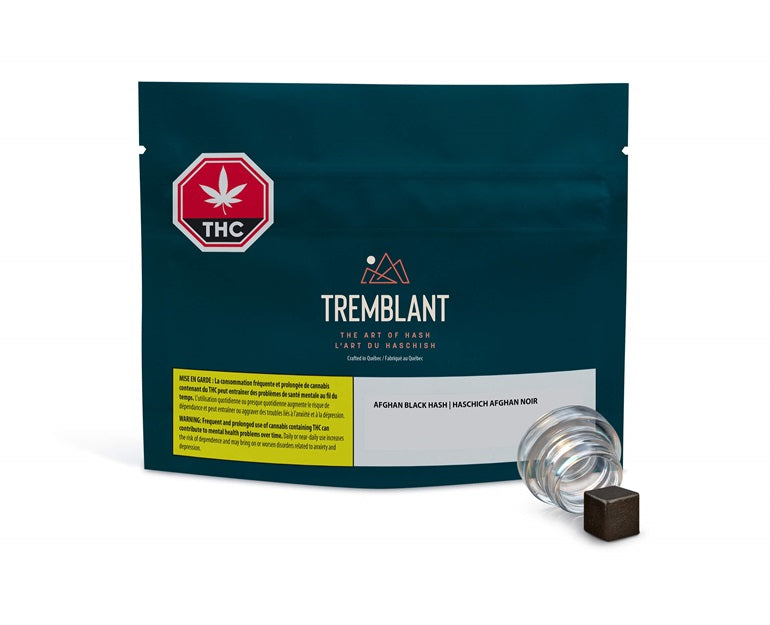 Tremblant Cannabis 2g Afghani Style Black Hash Borealis Buds