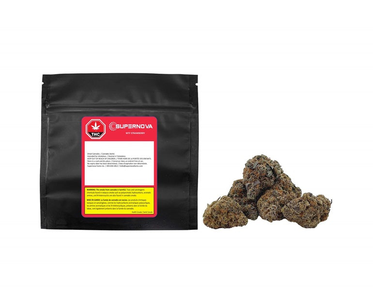 Supernova Farms Wtf Strawberry 7g Dried Flower Borealis Buds