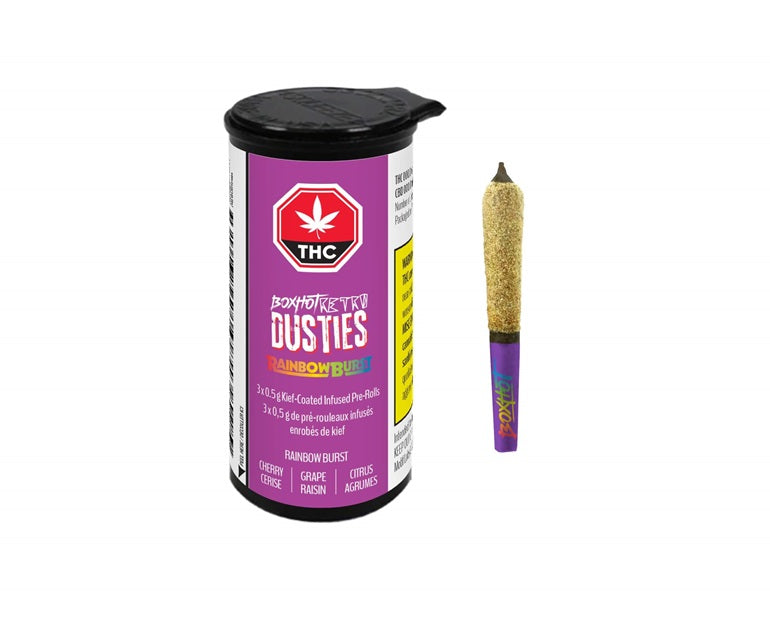 Boxhot Rainbow Burst 3 X 0 5g Infused Pre Rolls Borealis Buds