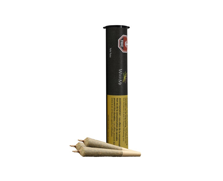Weed Me Max Yolo Yuzu 3 x 0.5g Infused Pre-Rolls – Borealis Buds
