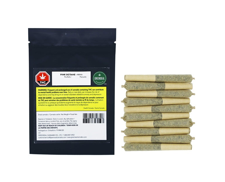GreenSeal Pink Octane 10 x 0.35g Pre-Rolls – Borealis Buds