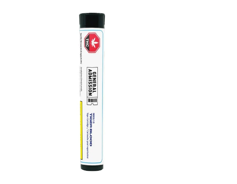 General Admission Tiger Blood 0.95g Prefilled Vape Cartridge – Borealis ...