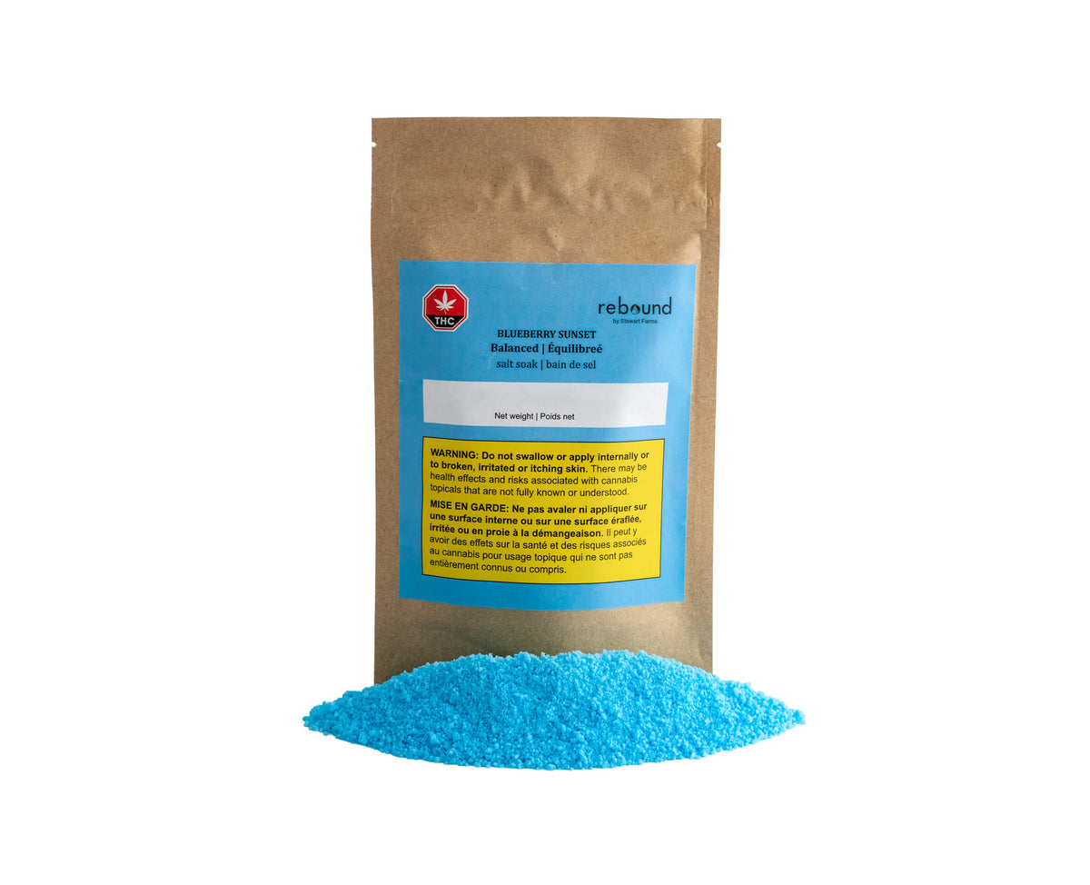 Rebound Blueberry Sunset Balanced Salt Soak 500g – Borealis Buds