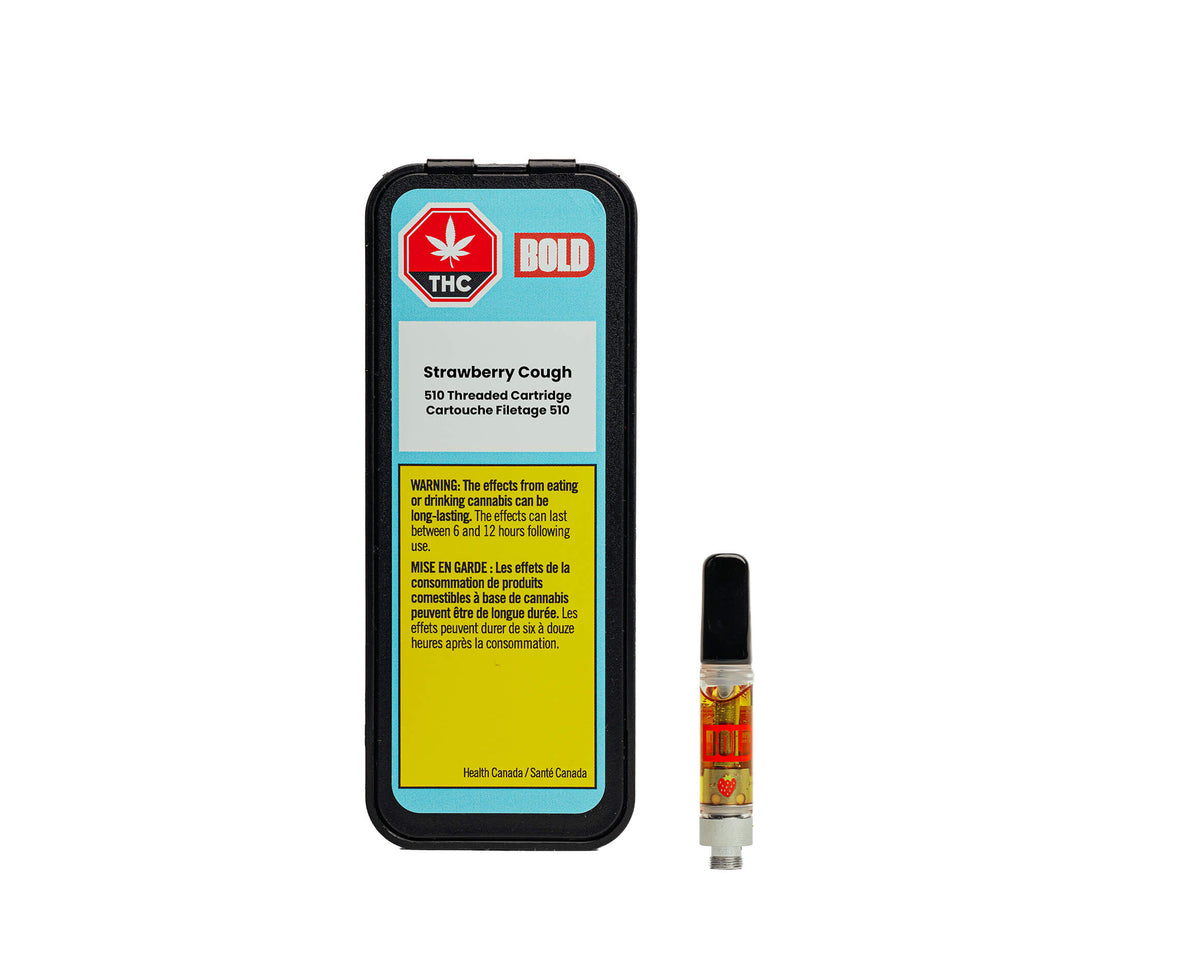 Bold Strawberry Cough 1.0g Prefilled Vape Cartridge – Borealis Buds