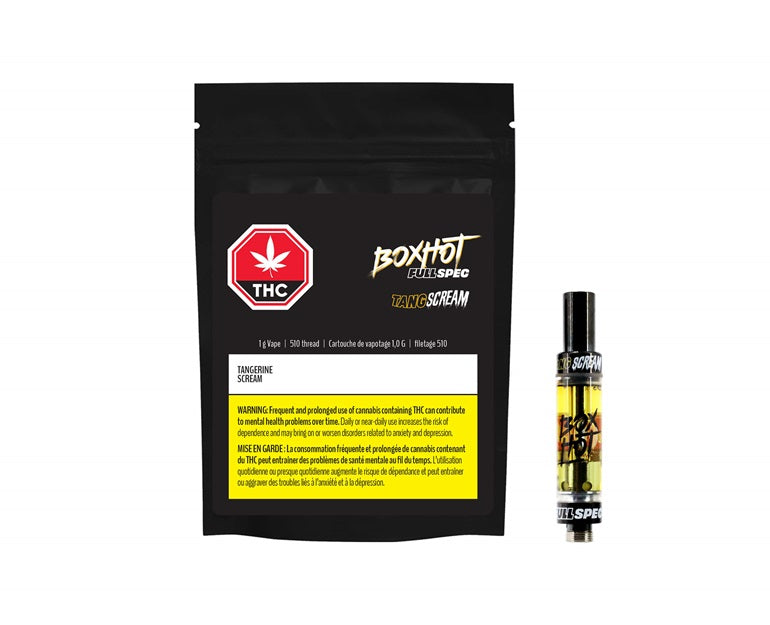 BoxHot Full Spectrum Tangerine Scream 1.0g Prefilled Vape Cartridge ...