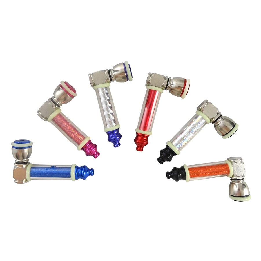 Fruitlupz 3" Metal Pipe W/h Glow in the dark O rings – Borealis Buds